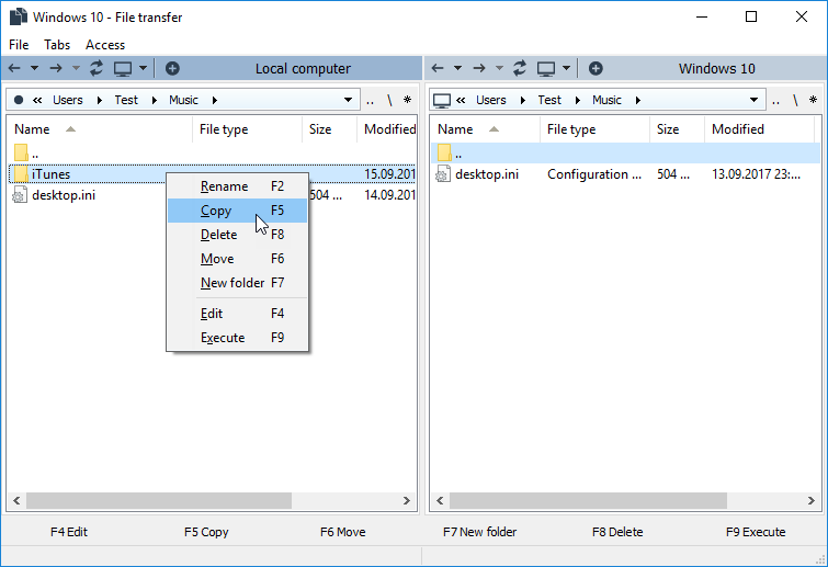File Transfer | Remote Utilities