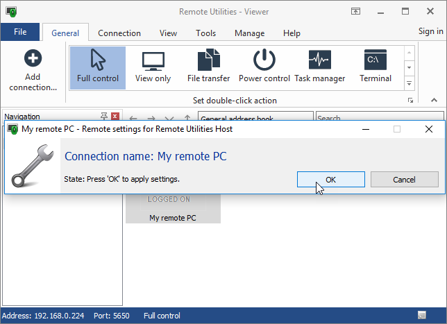Remote settings | Remote Utilities
