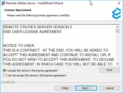 Install or Uninstall RU Server | Remote Utilities