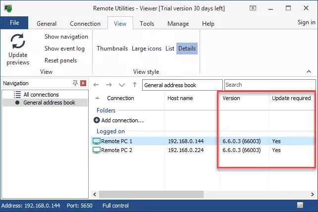 Updating Remote Utilities | Remote Utilities