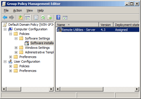 Active Directory group policies | Remote Utilities